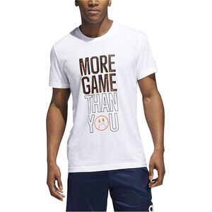 adidas | Shirts | Adidas Mens More Game Than You Graphic Tshirt White ...